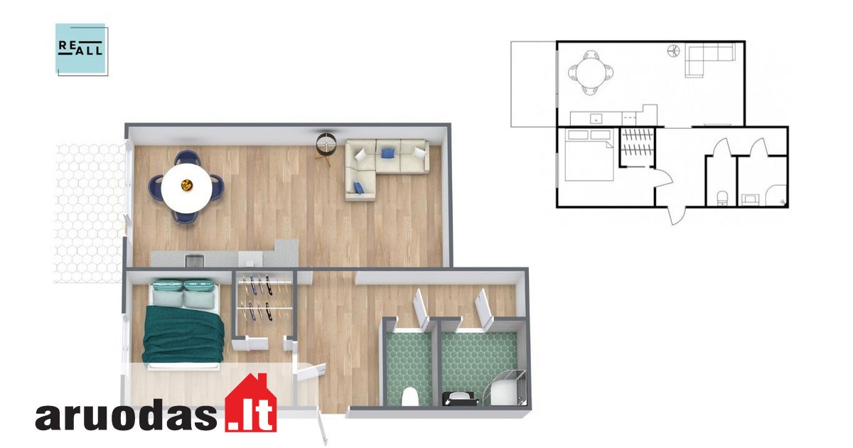 Butas, Kaune Šilainiuose Baltų pr., 2 kambarių butas Nekilnojamo turto ...