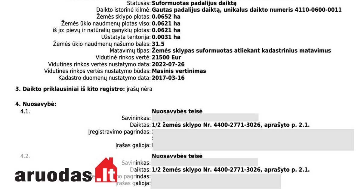 Sklypas, Vilniaus r. Salotės k. Pakrantės g. sklypas Nekilnojamo turto ...