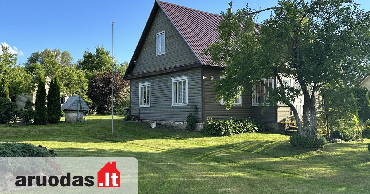 Namas, Širvintų r. Neveronių k. Liepų g., rąstinis namas Nekilnojamo ...