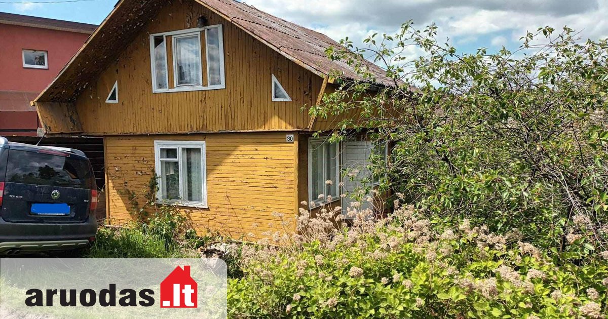Namas, Trakų r. Moluvėnų k. Gandrų g., rąstinis sodo namas Nekilnojamo ...