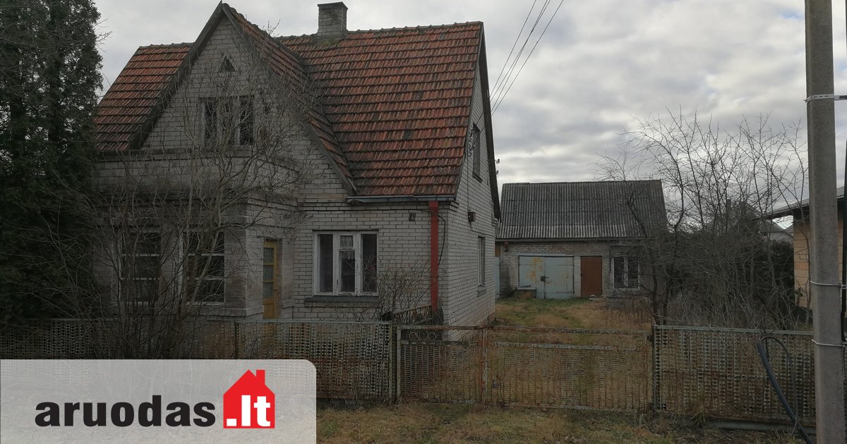 Namas, Kaune Rokuose Rokakiemio g., mūrinis namas Nekilnojamo turto ...