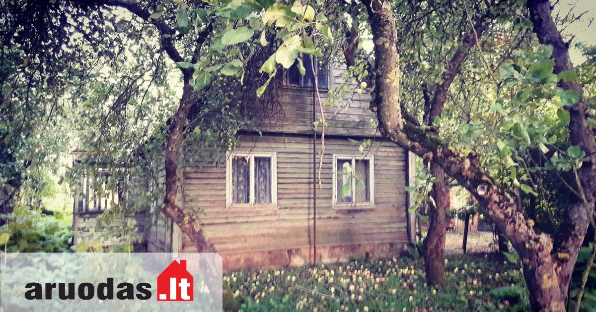 Namas, Raseinių r. Paverkšnio k. Pašlaitės g., rąstinė sodyba ...